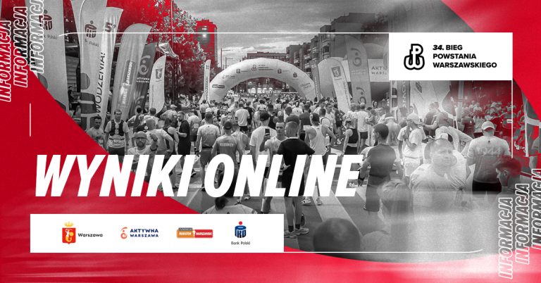 Wyniki online - 34. Bieg Powstania Warszawskiego